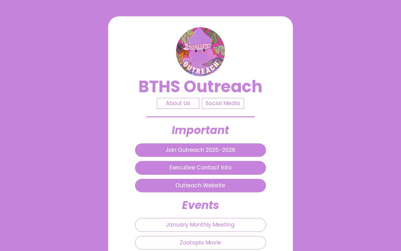 BTHS Outreach